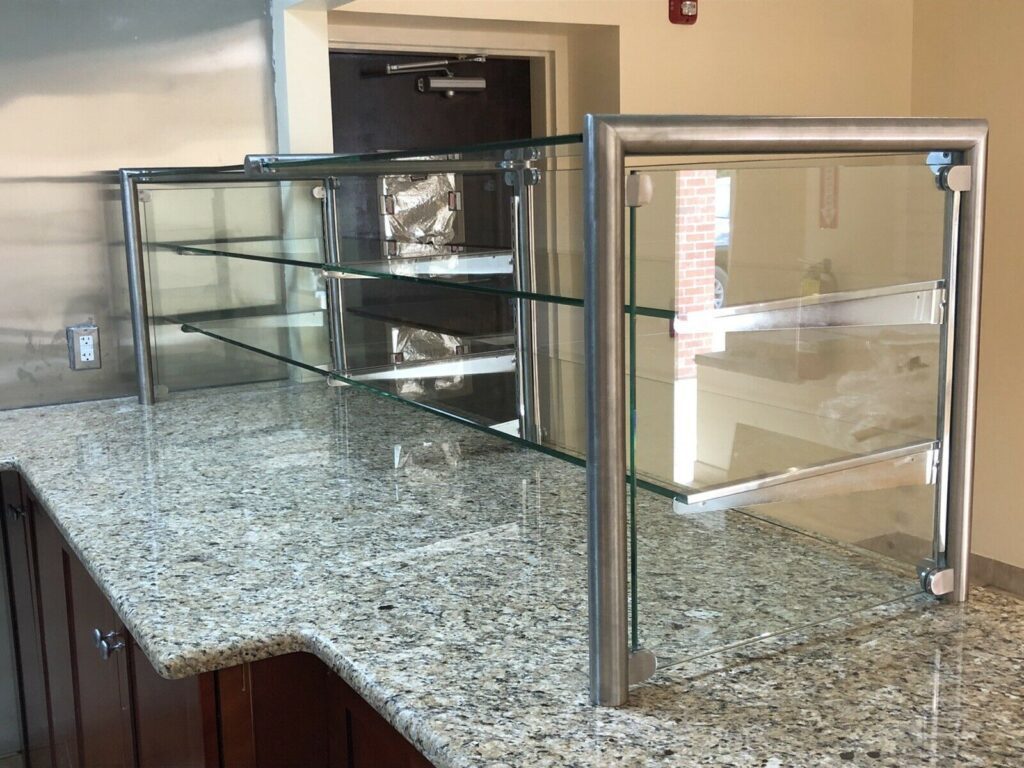 84″ Pizza Display Case – All Stainless Steel – With Two 16” Shelves ...