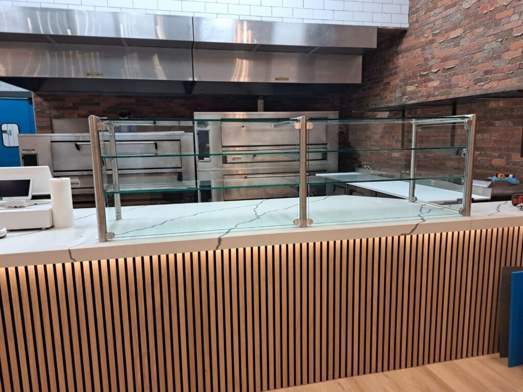 120″ Pizza Display Case Stainless Steel Frame With Two 16″ Shelves ...